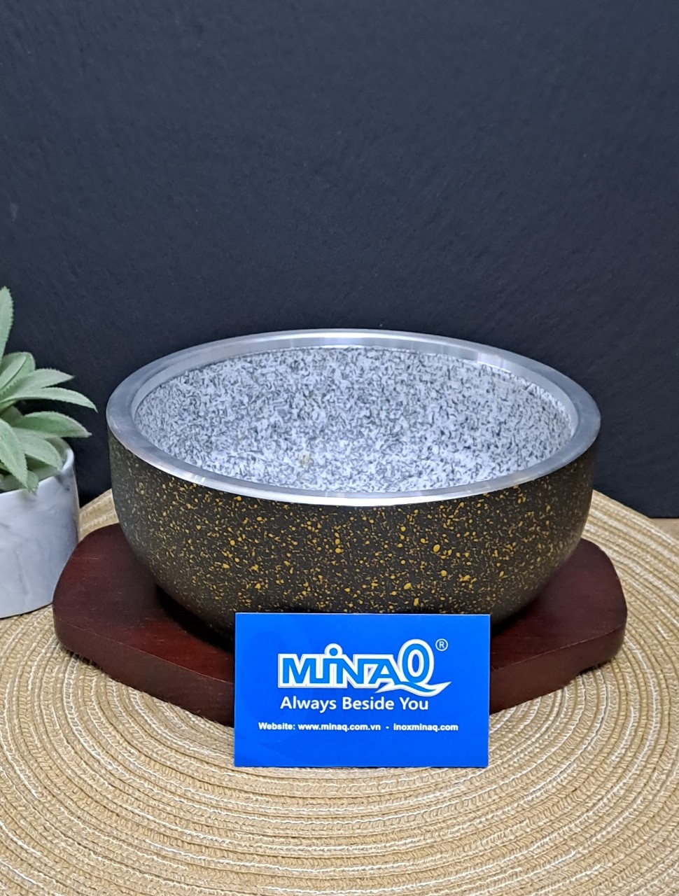 Tô đá Granite bọc kim loại | Lacosa